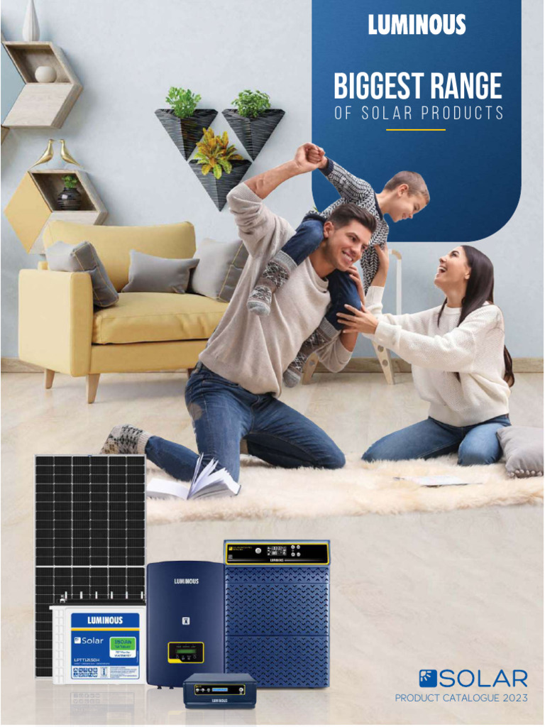 Luminous Solar Product Catalog 2023 | PDF | Solar Panel | Solar Cell