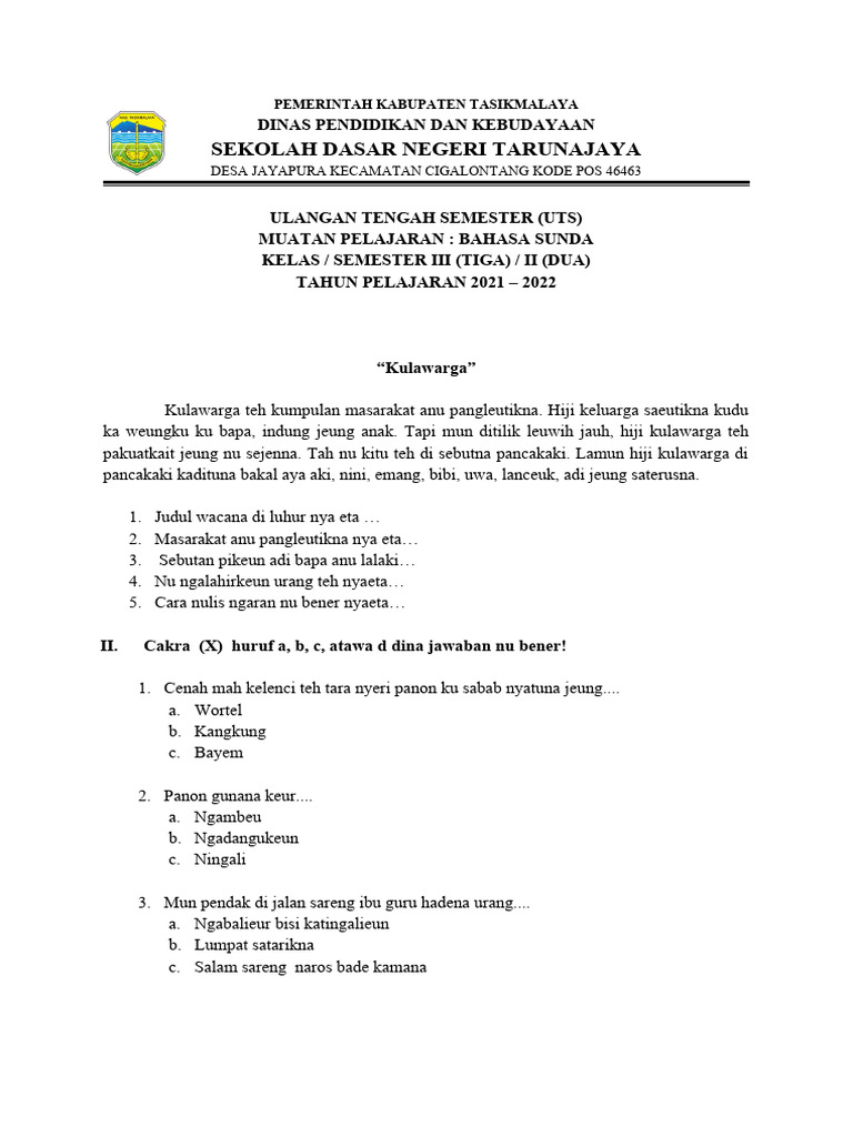 Bahasa Sunda | PDF | Kajian Bahasa Asing | Kesehatan Holistik