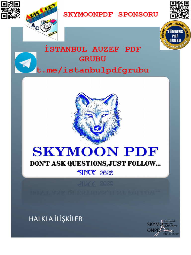 AUZEF_HALKLA_İLİŞKİLER_VİZE&FİNAL&BÜT_SORULARI | PDF