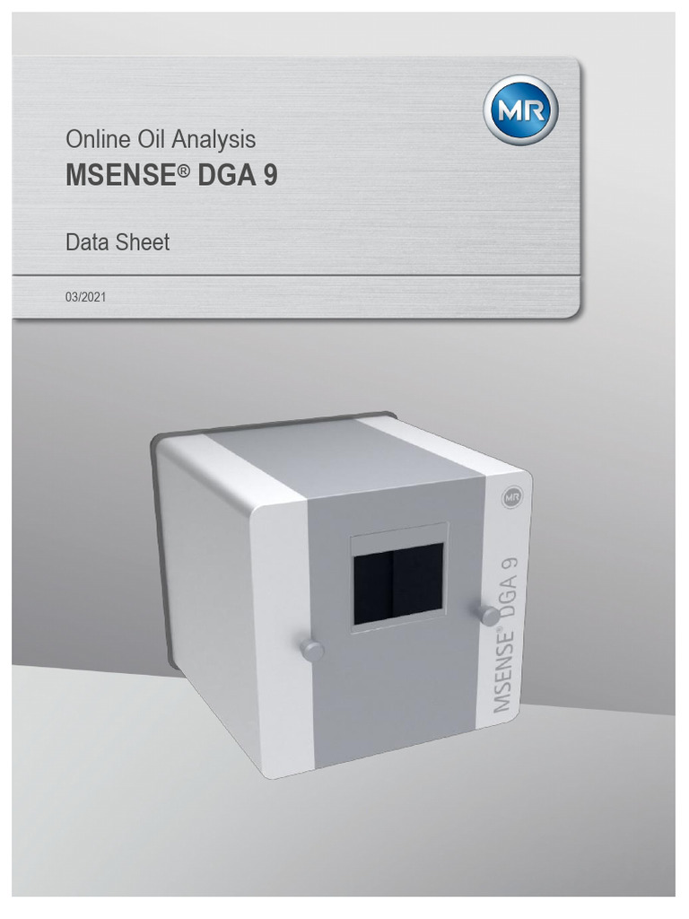 MSENSE® DGA 9 Technical Data 03 2021 en | PDF | Carbon Dioxide | Methane