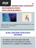 Karl Fischer Titration Methods Overview | PDF | Titration | Chemistry