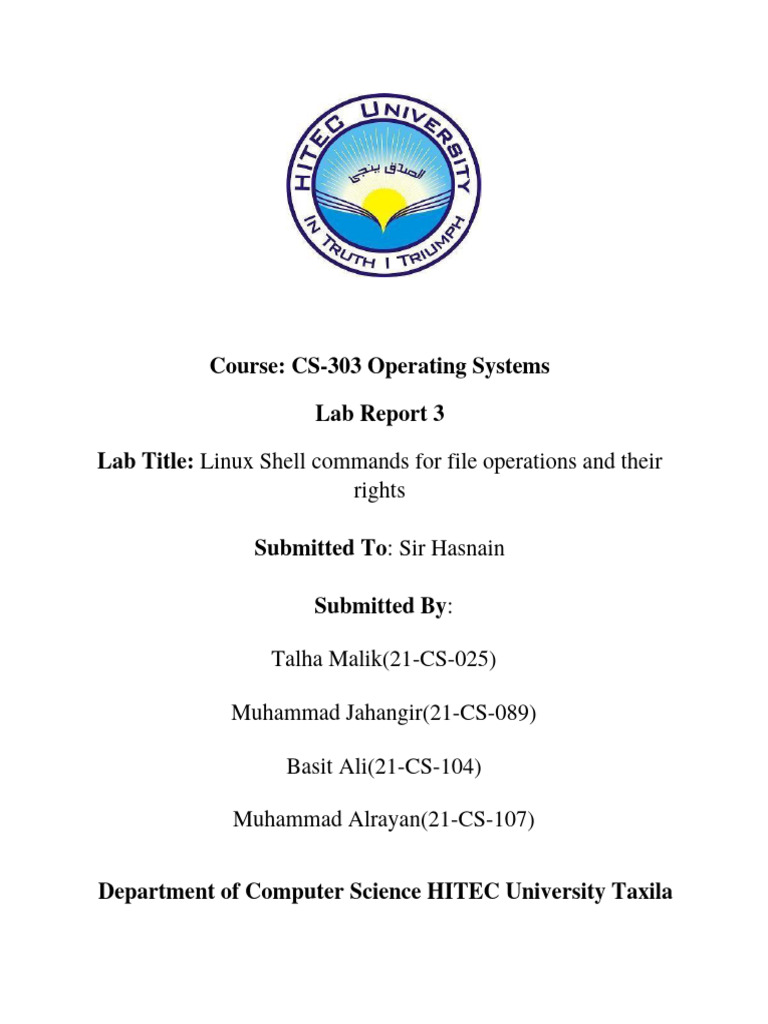 Lab 3 | PDF | Computer File | System Software