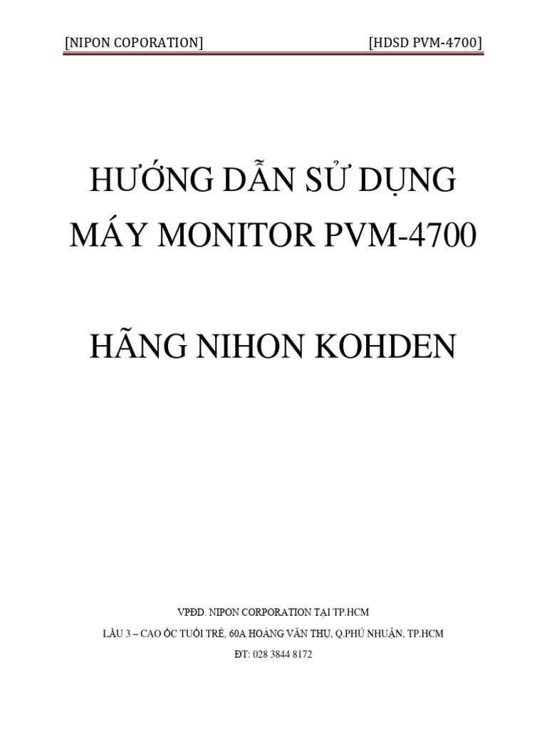 HDSD PVM 4761 21082021010517 | PDF