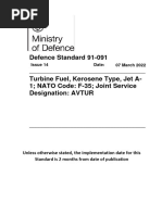 Defence Standard for Jet Fuel | PDF | Jet Fuel | Petroleum