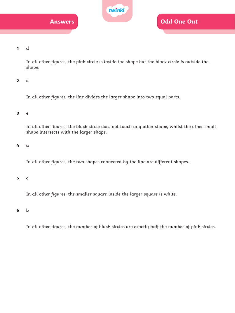 Non-Verbal Reasoning Answers Guide | PDF | Shape | Triangle