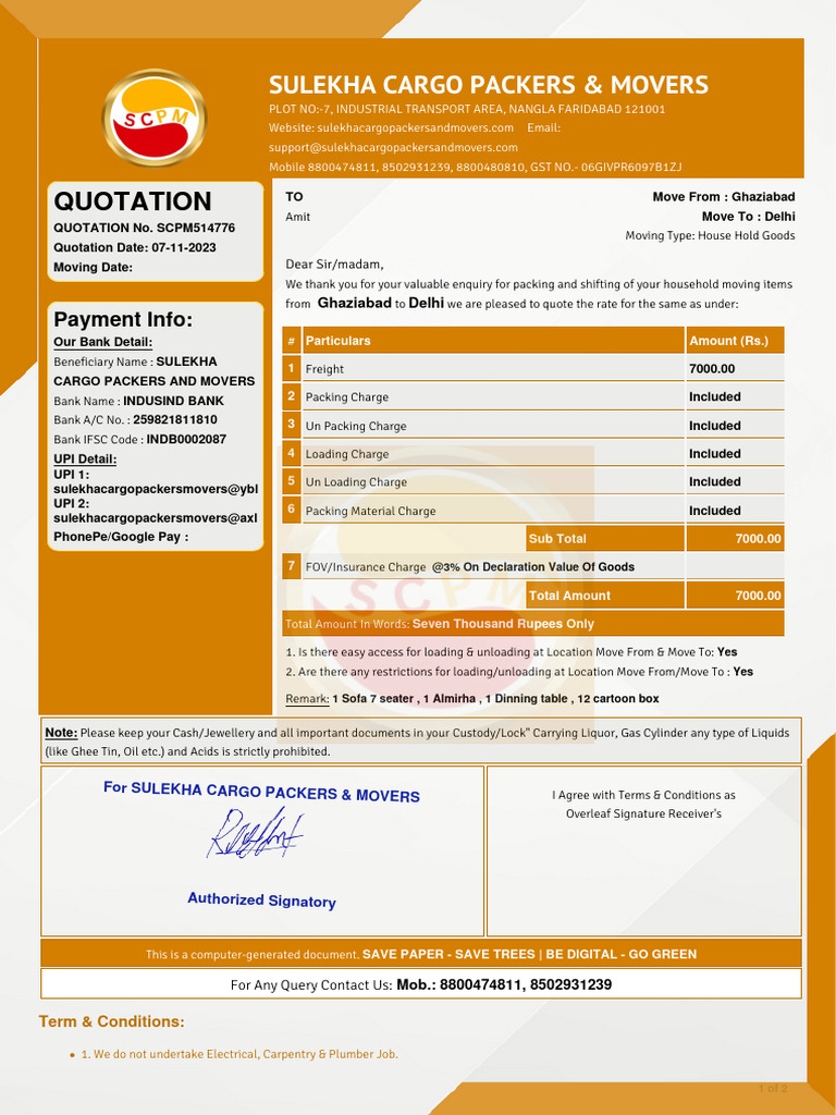 QT SCPM514776 1699346586 | PDF | Insurance | Cargo