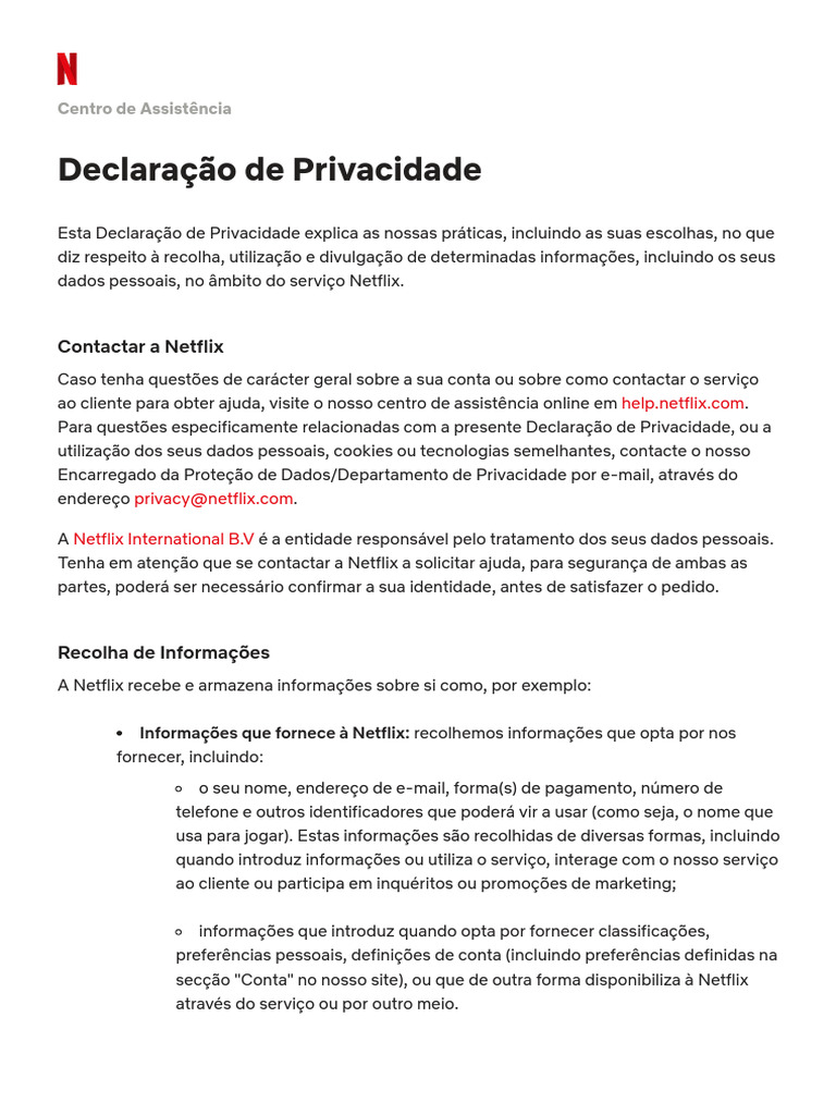 Legal Privacy Netflixsource Android&FromApp True | PDF | Publicidade ...