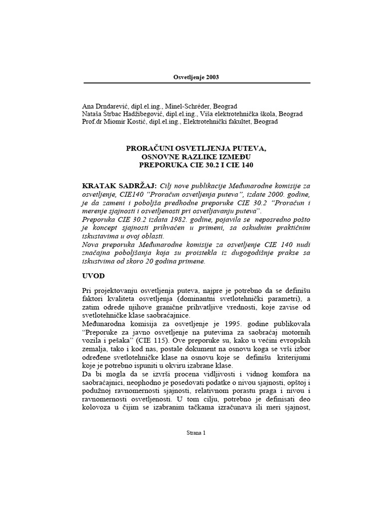 Drndarevic Strbac Kostic | PDF