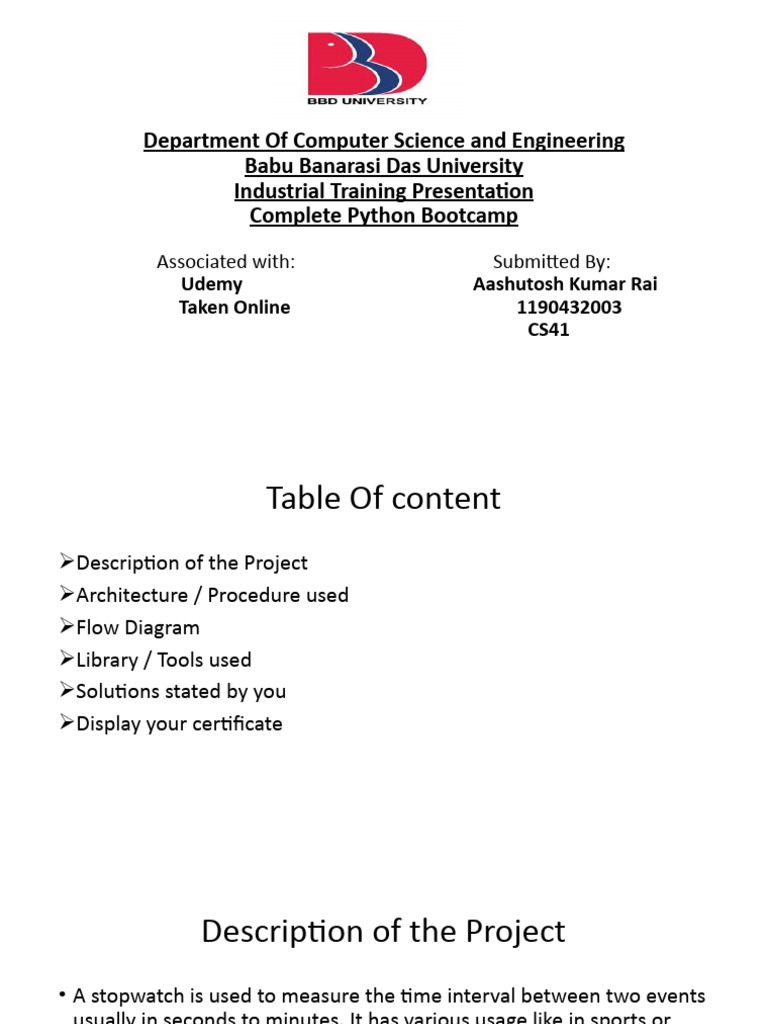 Industrial Presentation 2 | PDF | Timer | Python (Programming Language)