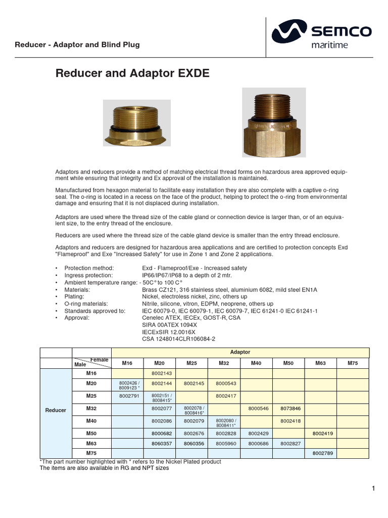 Reducers Adaptor | PDF | Electrical Connector | Building Engineering