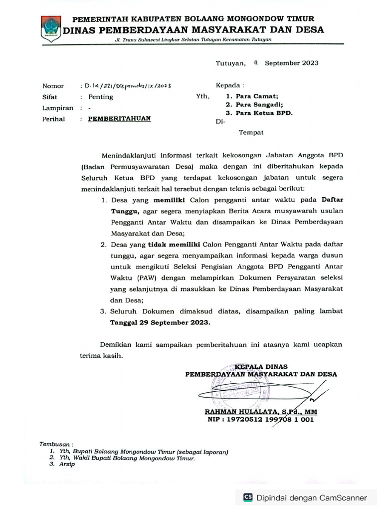 Camat, Sangadi, BPD | PDF Camat, Sangadi, BPD | PDF