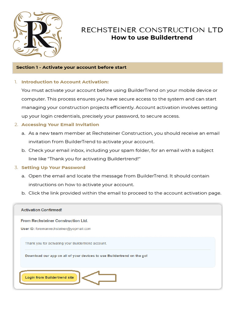 How To Use Buildertrend - Sub Contractors | PDF | Ios | Mobile App