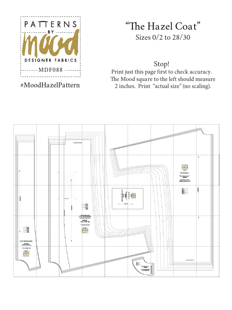 Coat - MoodFabrics - Com MDF088 Hazel Pattern | PDF