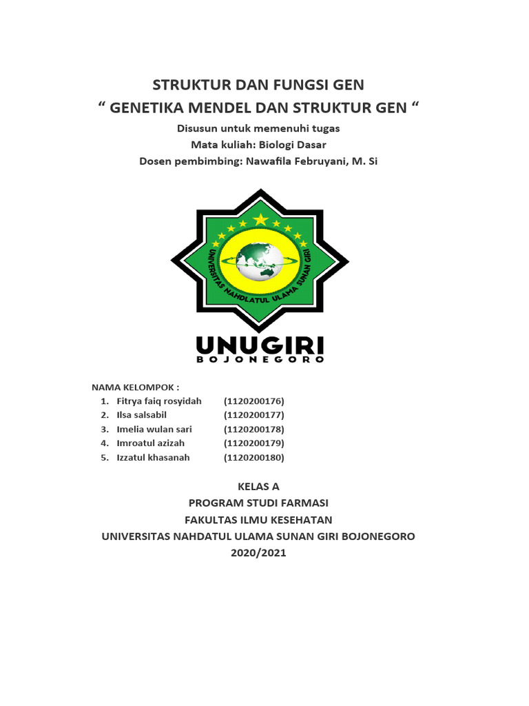 Struktur Dan Fungsi Gen | PDF Struktur Dan Fungsi Gen | PDF