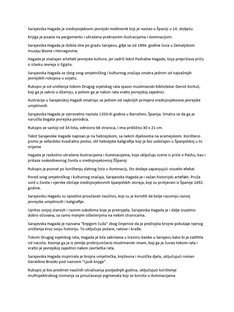 Zadatak Za Hagadu | PDF