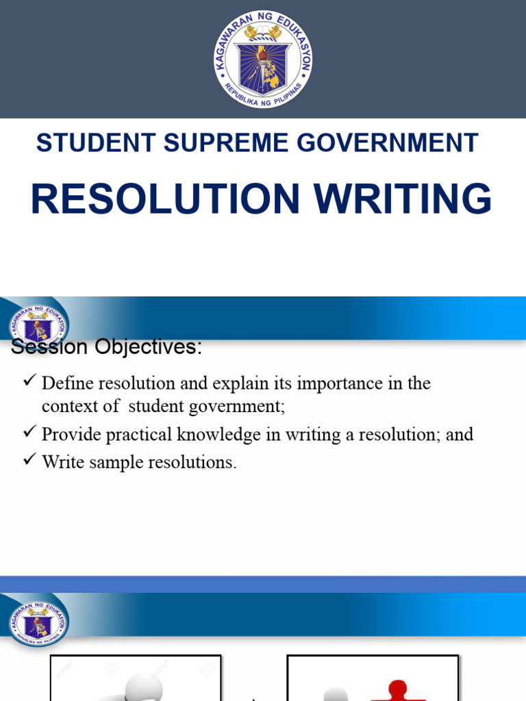 Writing Effective Student Resolutions | PDF