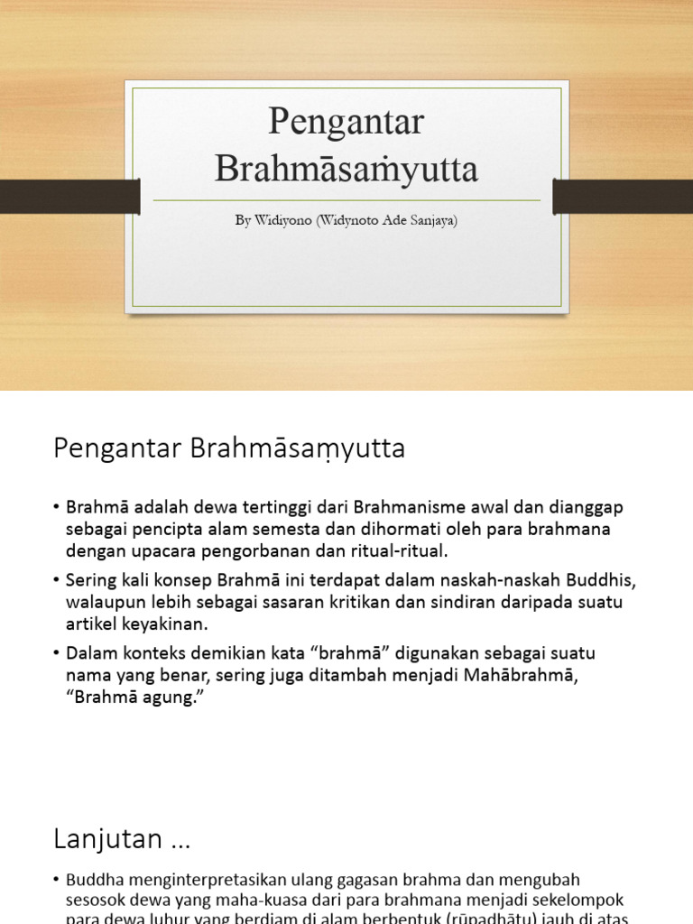 Pengantar Brahma Samyutta | PDF