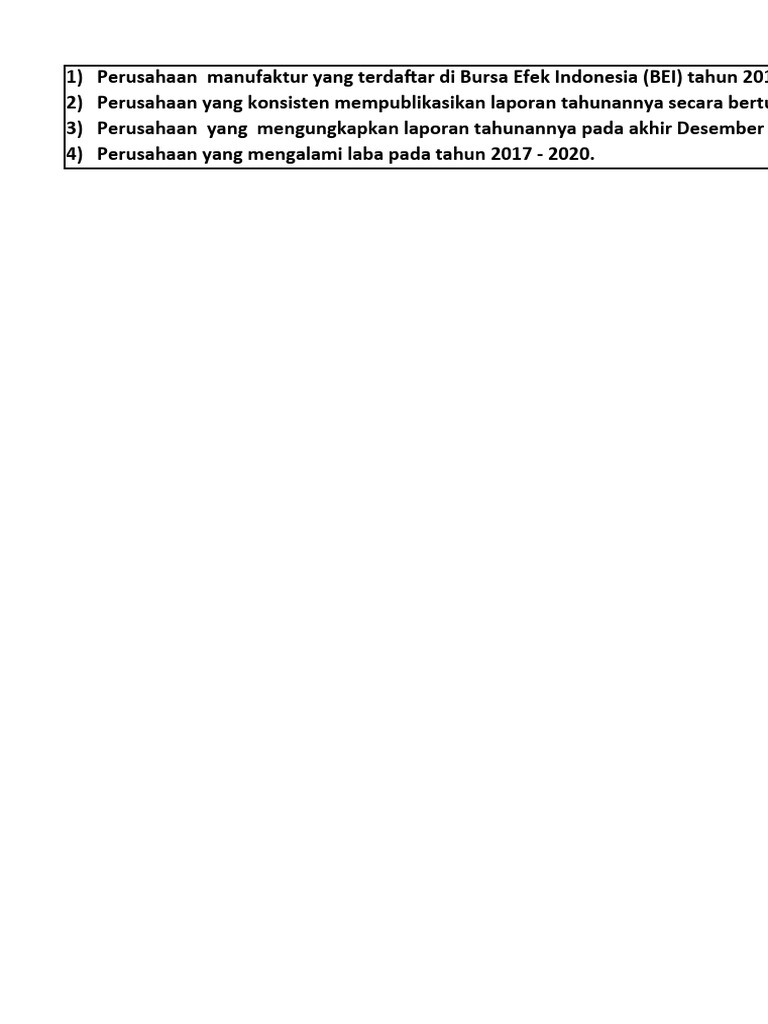 Data Sampel 2017-2021 | PDF