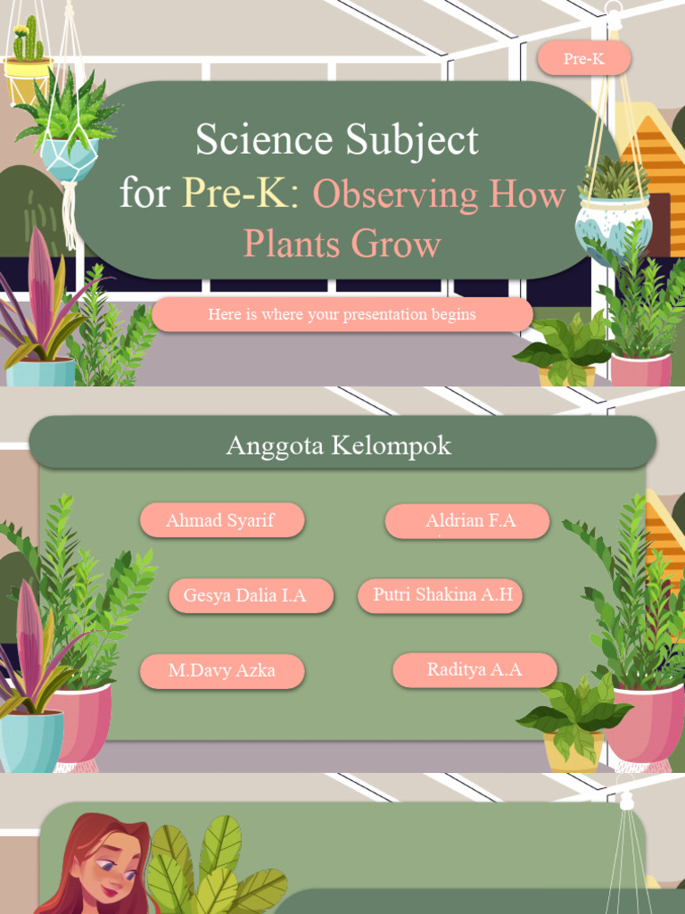 Science Subject For Pre K Observing How Plants Grow | PDF | Planets In ...