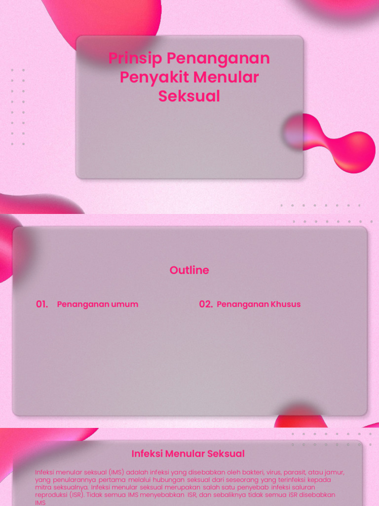 Ginek 4. Prinsip Penanganan Penyakit Menular Seksual | PDF