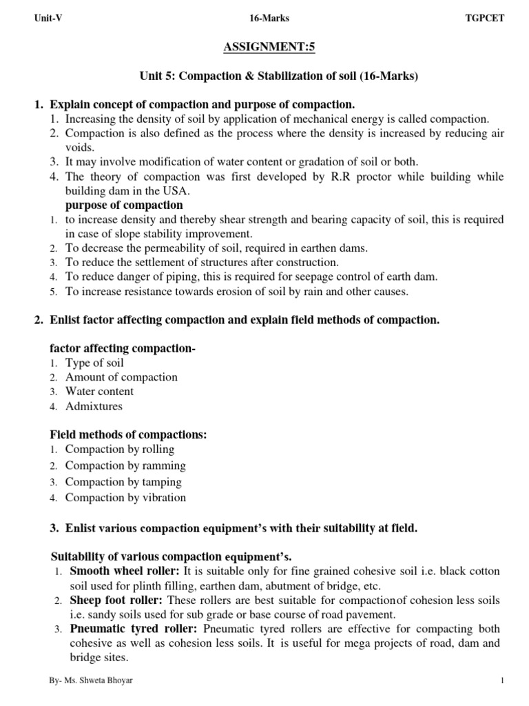 Gte Unit 5 | PDF | Soil | Concrete