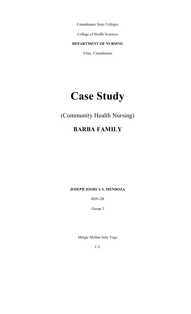 Family Case Study | PDF | Health Care | Health Sciences