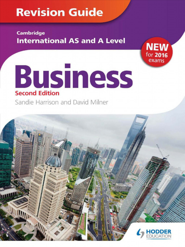 Cambridge International As and A Level Business Studies Revision Guide ...
