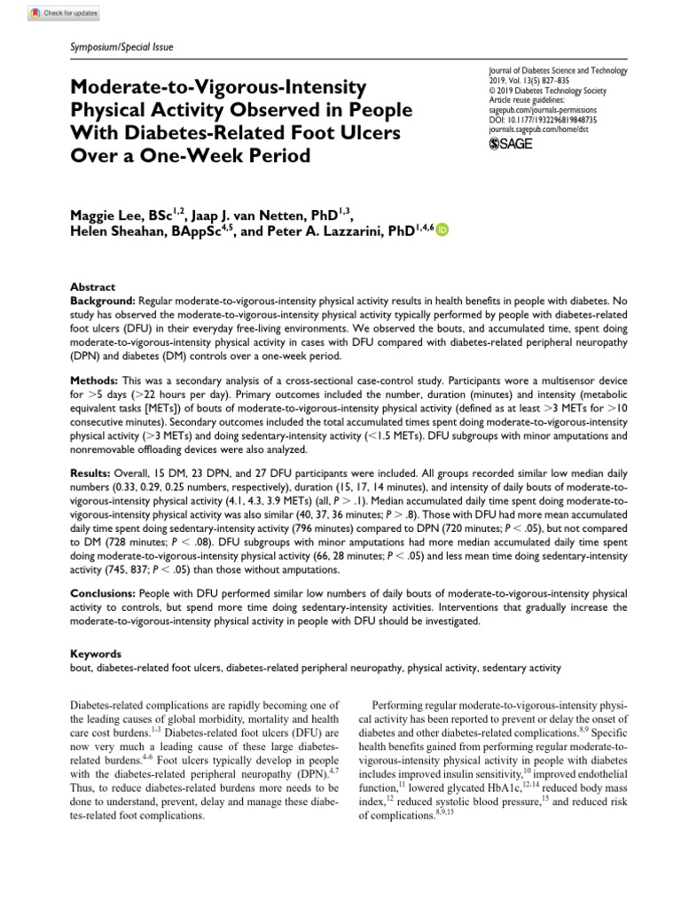 Lee Et Al 2019 Moderate To Vigorous Intensity Physical Activity ...