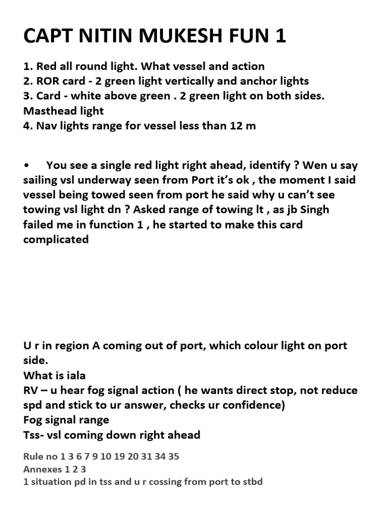 Capt Nitin Mukesh Fun 1 | PDF