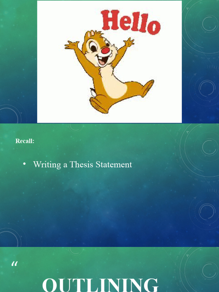 Outlining Lesson 5 Eapp | PDF | Mass Media | Human Communication