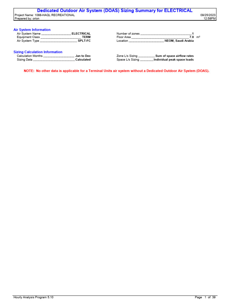 System Design Report | PDF | Ventilation (Architecture) | Latent Heat