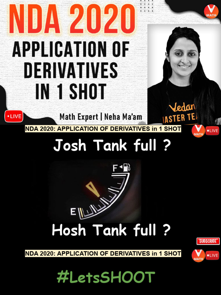 NDA 2020: Derivatives Crash Course | PDF | Derivative | Tangent