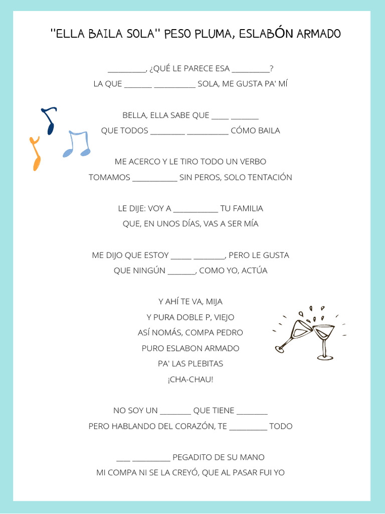 Ella Baila Sola, Canción Con Huecos | PDF