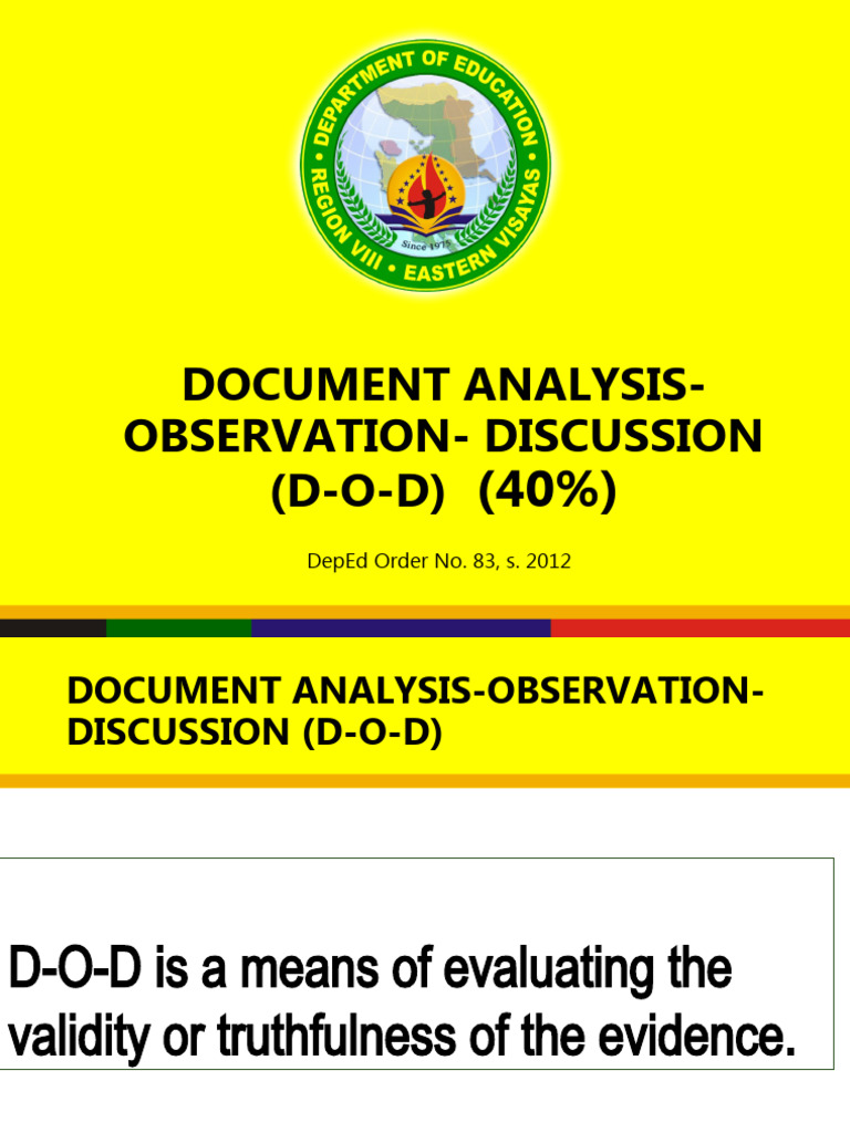 40 DOD Presentation | PDF