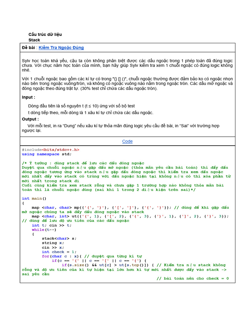 T NG H P Bài CTDL Và GT | PDF