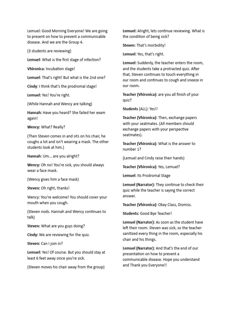 Mapeh Performance Task Preventing Communicable Disease | PDF | Epidemiology