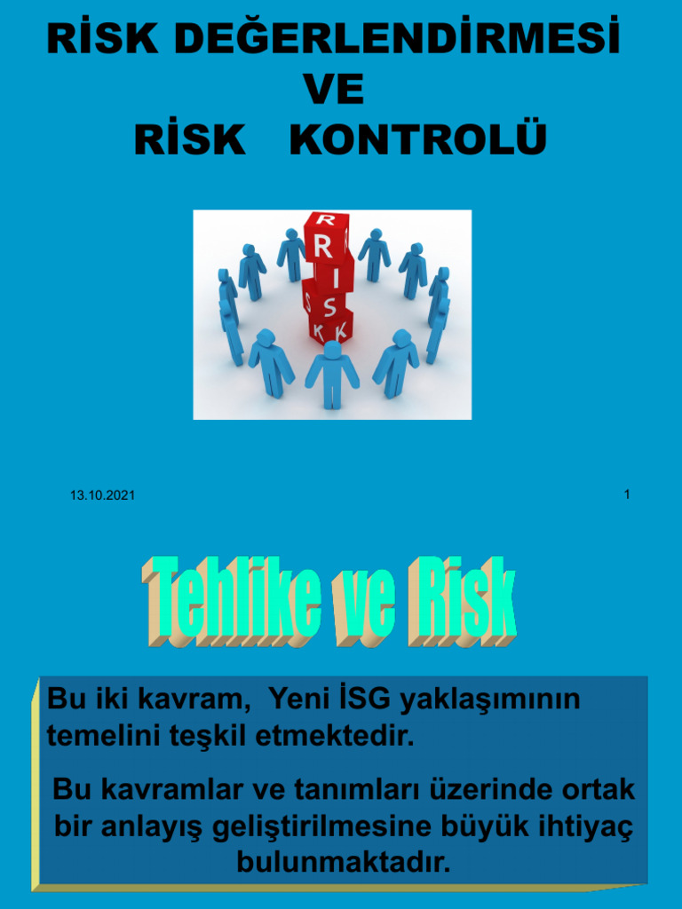 4Risk Değerlendirme Ve Risk Kontrolü | PDF