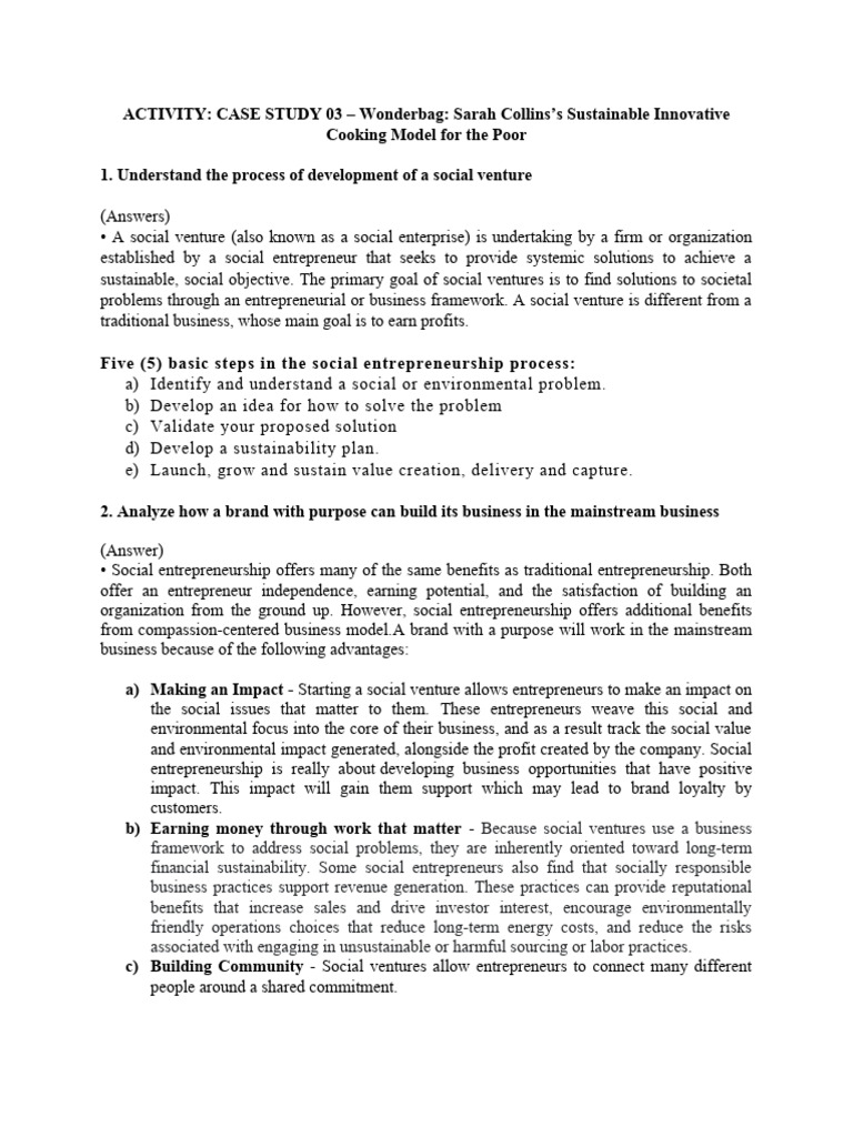 Wonderbag - Sarah Collins's Sustainable Innovative Cooking Model For ...