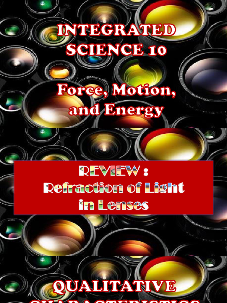 9 PPT Images Formed in Lenses | PDF | Optics | Electrodynamics