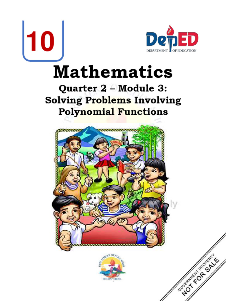Quarter 2 Module 3 Solving Problems On Polynomial Functions | PDF | Profit (Economics) | Length