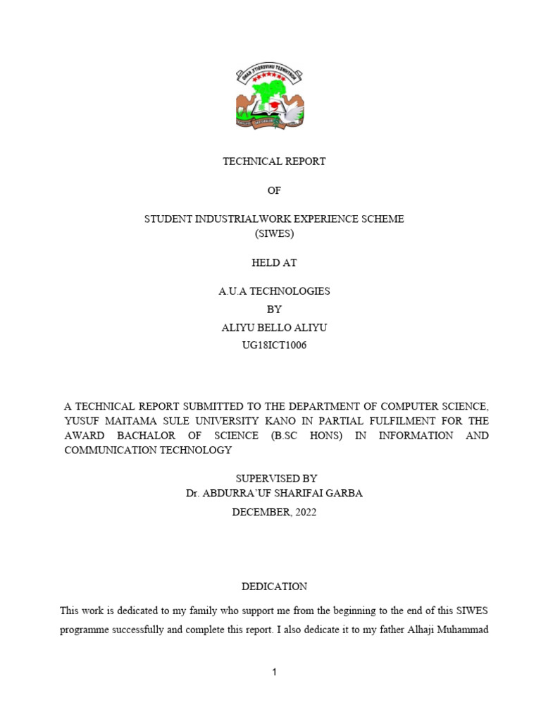 ABA SIWES | PDF | Information And Communications Technology | Electrical Engineering