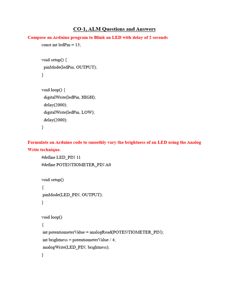 Fis Alm Q&a | PDF | Arduino | Sensor