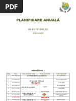 Planificare Anuală Grupa Mică | PDF