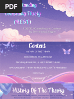 Counseling Theories Chart | PDF | Psychotherapy | Applied Psychology