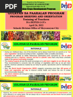 Gulayan Sa Paaralan Action Plan | PDF