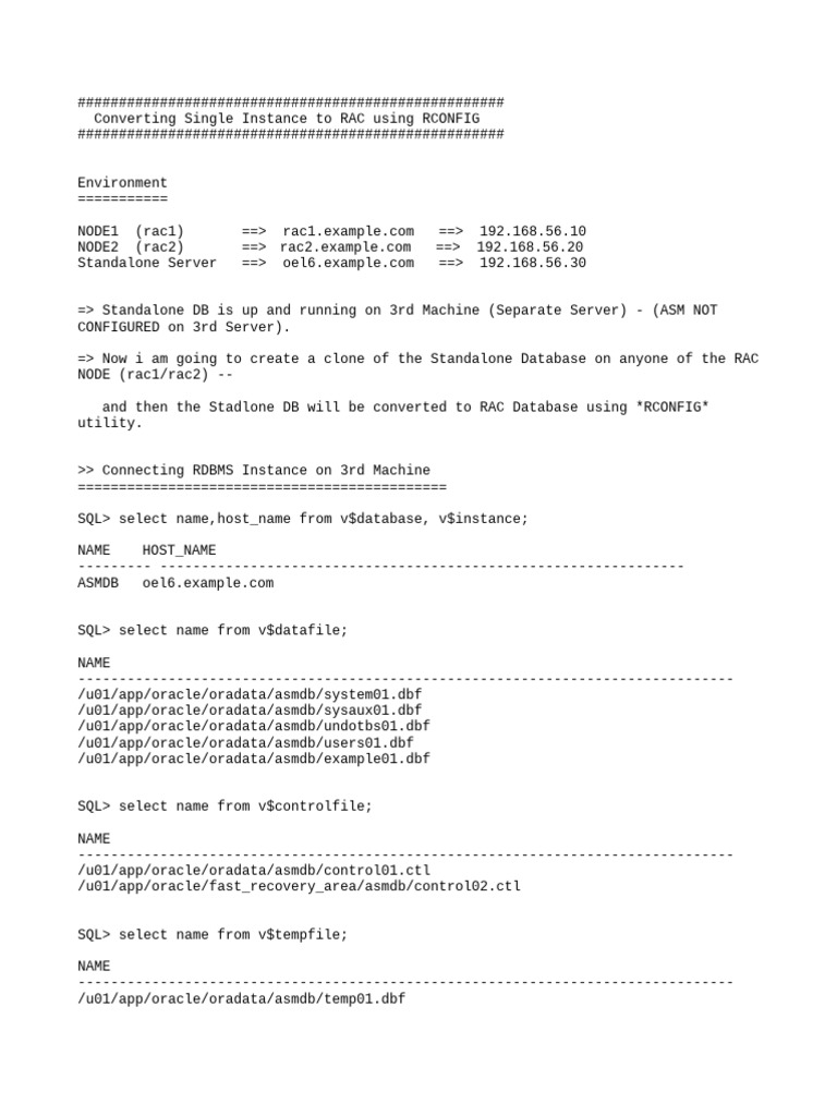 02) Duplicating - Databse - From - Non - Rac - To - Rac | PDF | Port ...