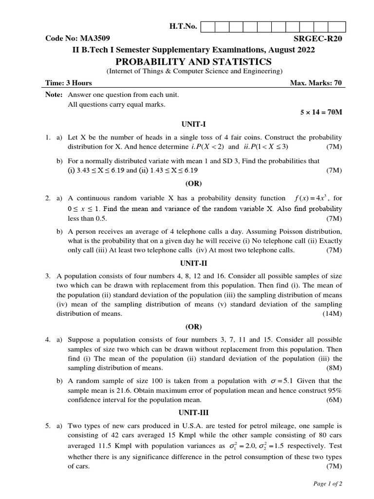 Probability and Statistics | PDF | Standard Deviation | Regression Analysis