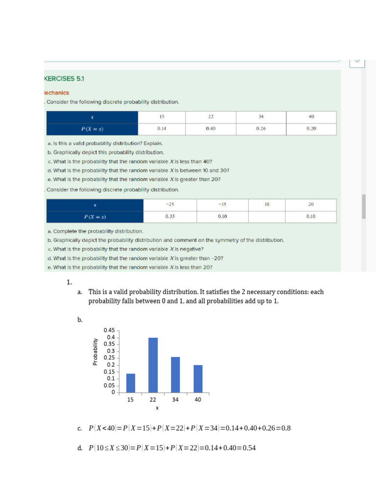 Valid Probability Distributions Explained | PDF | Applied Mathematics ...