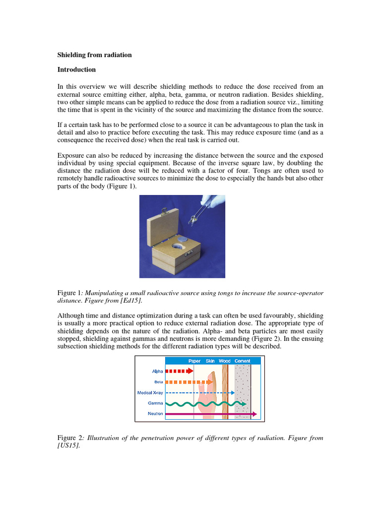 Shielding Radiation | PDF | Gamma Ray | Ionizing Radiation