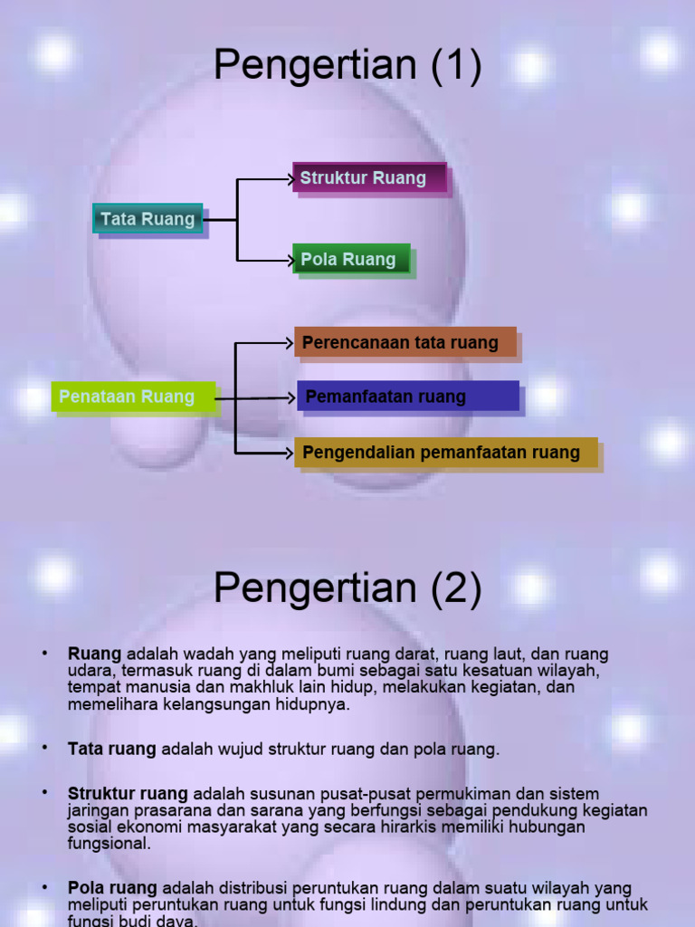 Klasifikasi dan Pengertian Tata Ruang | PDF
